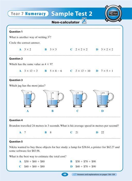 Excel NAPLAN style Numeracy Tests Year 7 Pascal Press Excel NAPLAN style Numeracy Tests Year 7 Pascal Press