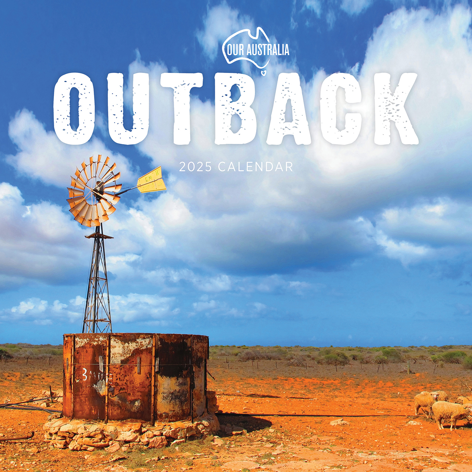 Our Australia Outback 2025 Square Wall Calendar by Paper Pocket
